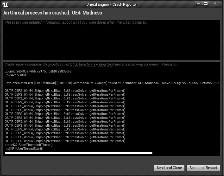 Outriders | Unreal Engine/UE4 Madness Crash Fix - Gamer Tag Zero Outriders | Unreal Engine/UE4 Madness Crash Fix - Gamer Tag Zero