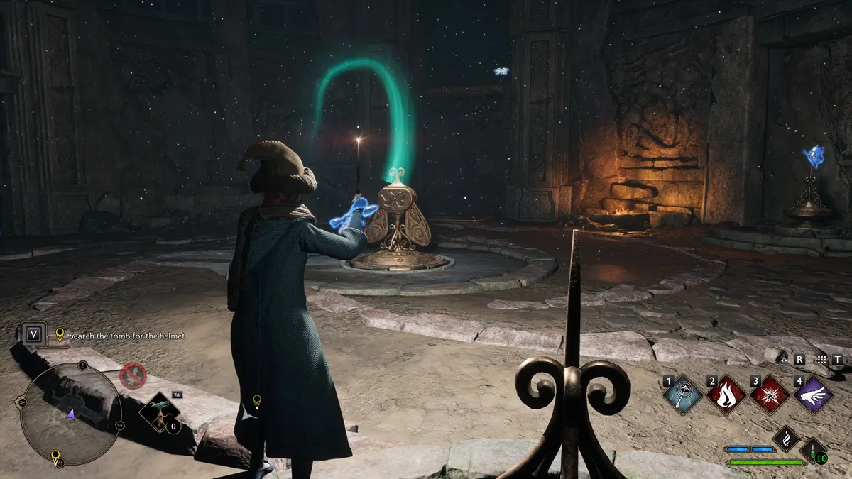 Hogwarts Legacy: Moth Tomb Puzzle Solution - The Helm Of Urktot